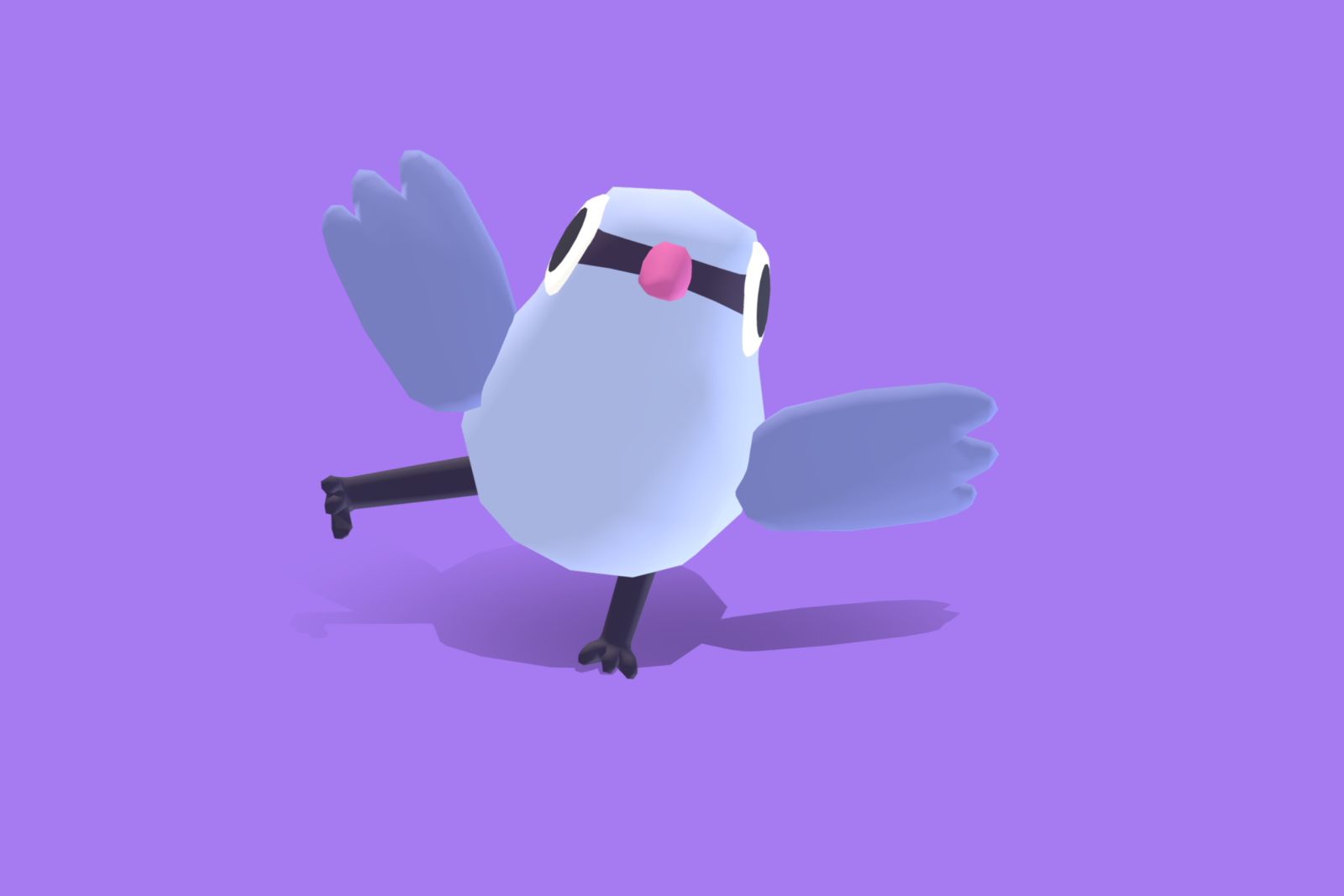 Lavender Waxbill - Quirky Series | Omabuarts Studio