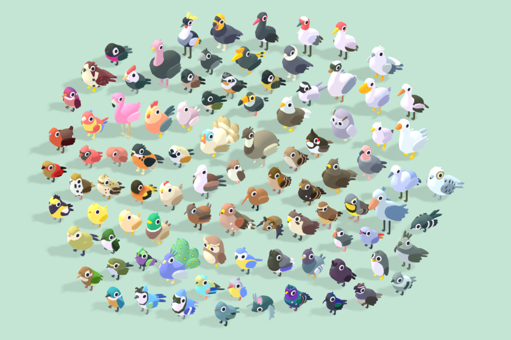 Quirky Series - Birds Bundle | Omabuarts Studio